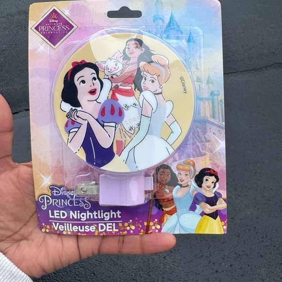 Disney | Other | Disney Princess Led Nightlight With Purple And Yellow ...